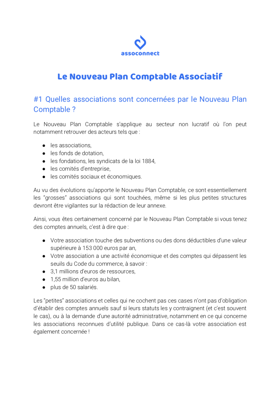 Fiche de poste - Nouveau Plan Comptable - Fichier à télécharger